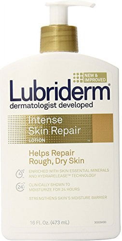 Lubriderm Intense Skin Repair Body Lotion, 16-Ounce Pump Bottles, 5 ...