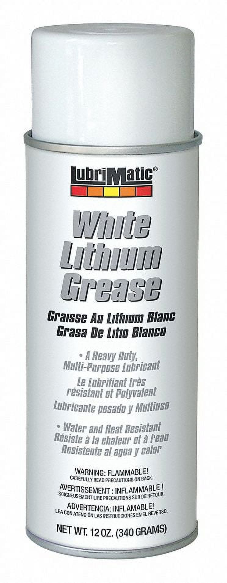 Lubrimatic White, Lithium, Multipurpose Grease, 12 oz., 2 NLGI Grade ...