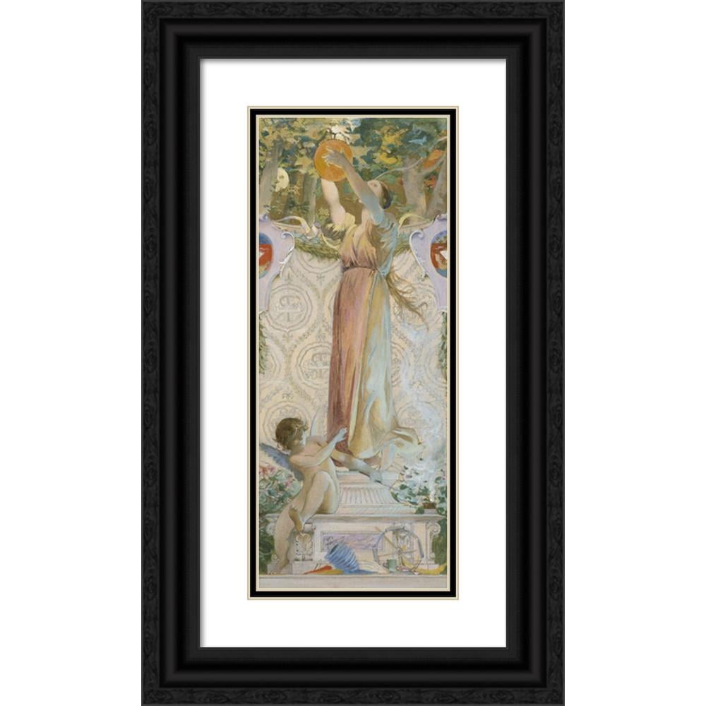 Luc-Olivier Merson 12x24 Black Ornate Framed Double Matted Museum Art ...