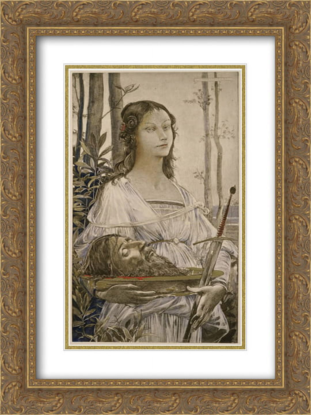 Luc Olivier Merson 2x Matted 18x24 Gold Ornate Framed Art Print 'Judith ...