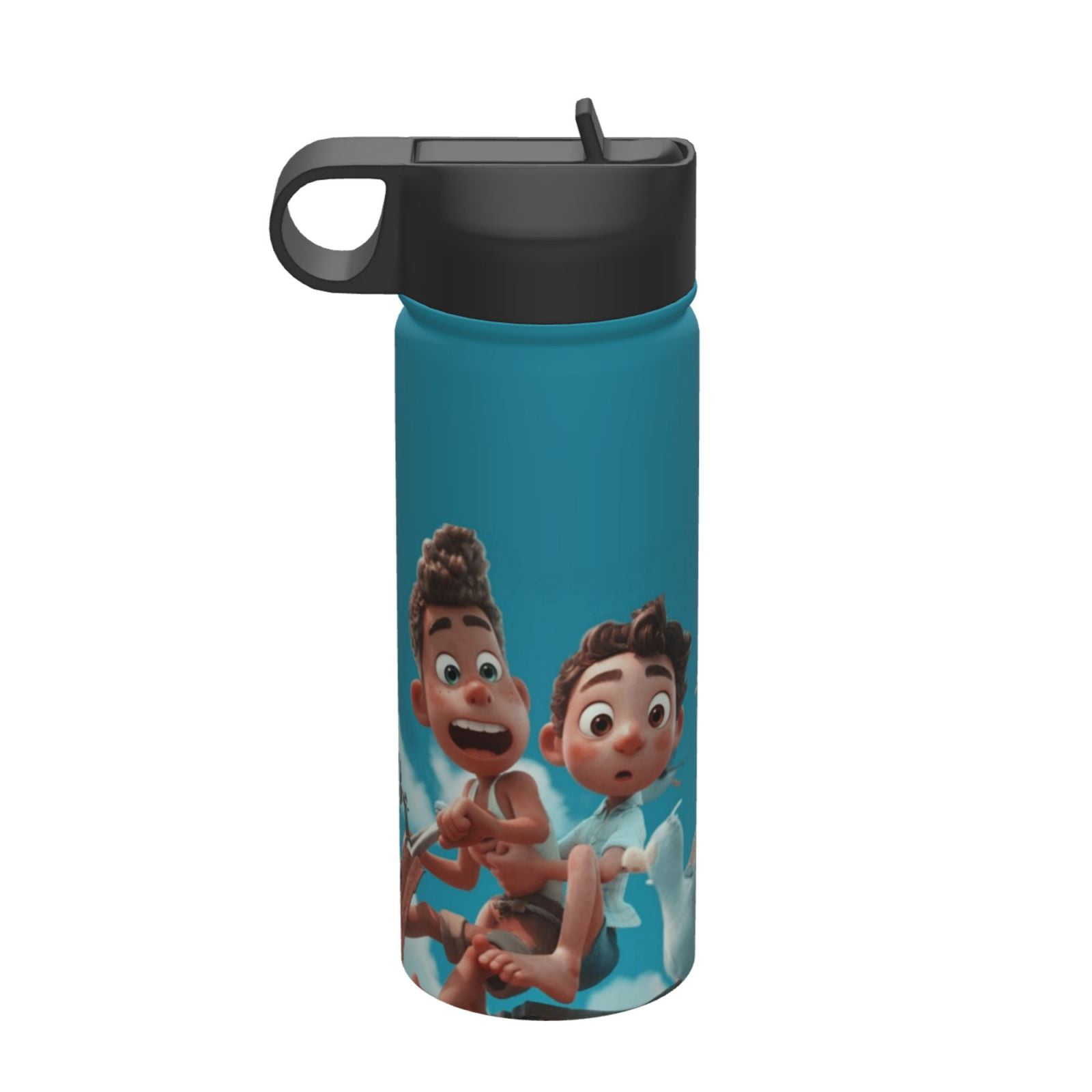 Luca 18 Oz Insulated Water Bottle Stainless Steel Vacuum Leak Proof Kettle with Straw Lid ...