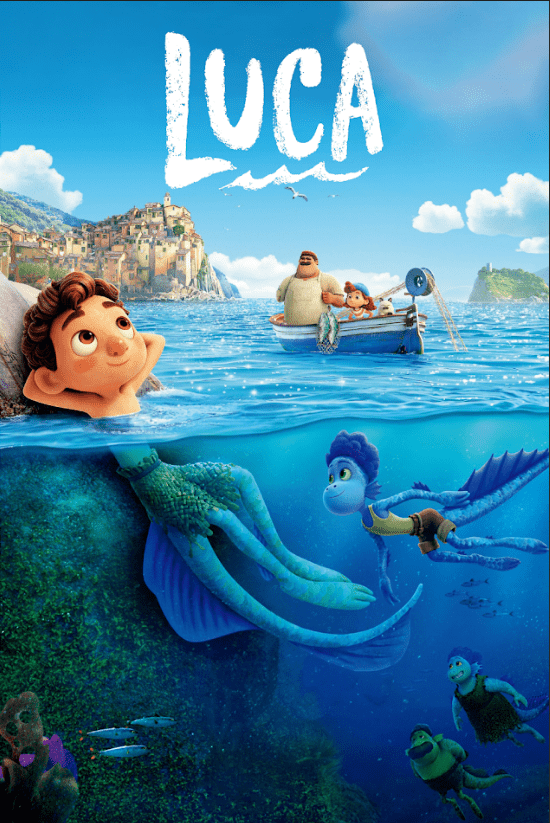Luca 2021 Poster 24x36 - Pixar Animated Film Family Adventure Charming - Walmart.com