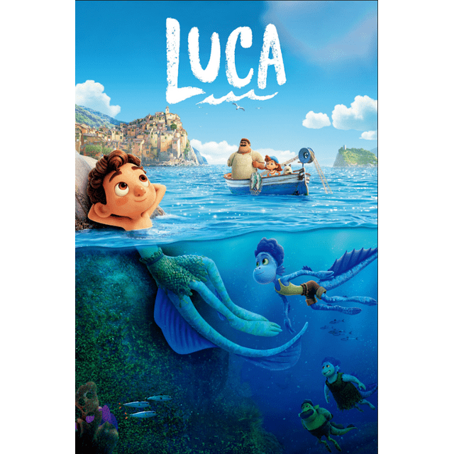 Luca 2021 Poster 24x36 - Pixar Animated Film Family Adventure Charming ...