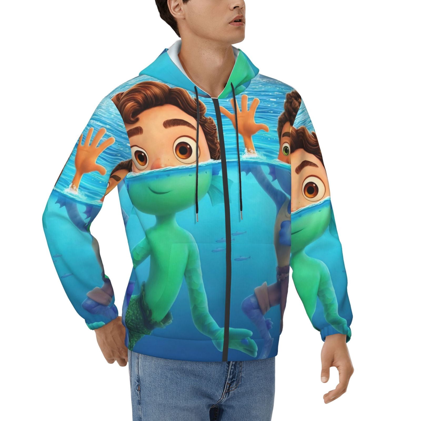 Luca 3D Printed Cartoon Hoodies, Unisex Cosplay Sweatshirt Costume ...