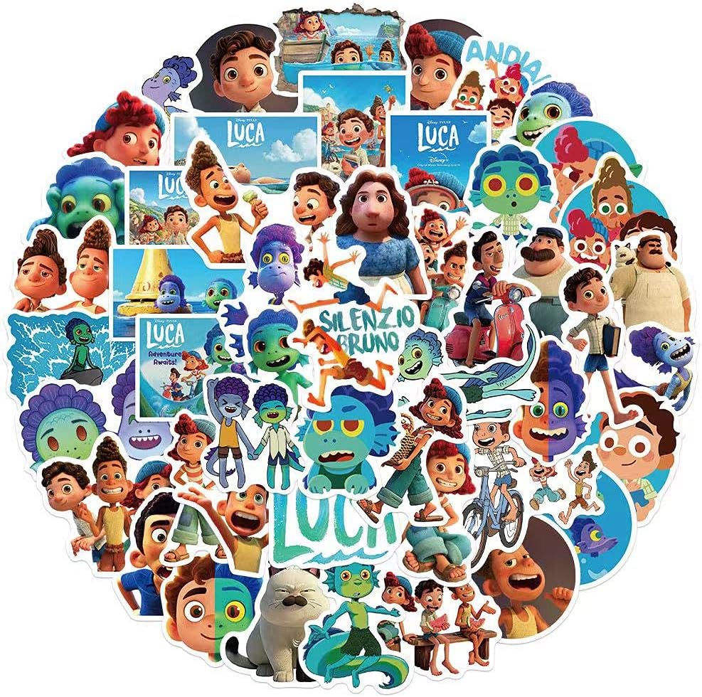 Luca Alberto Sticker, 50PCS Hot Disney Vinyl Waterproof Stickers Decals ...