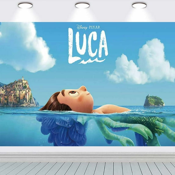 Luca Backdrop Banner Party Supplies Poster Movie Theme Background for ...