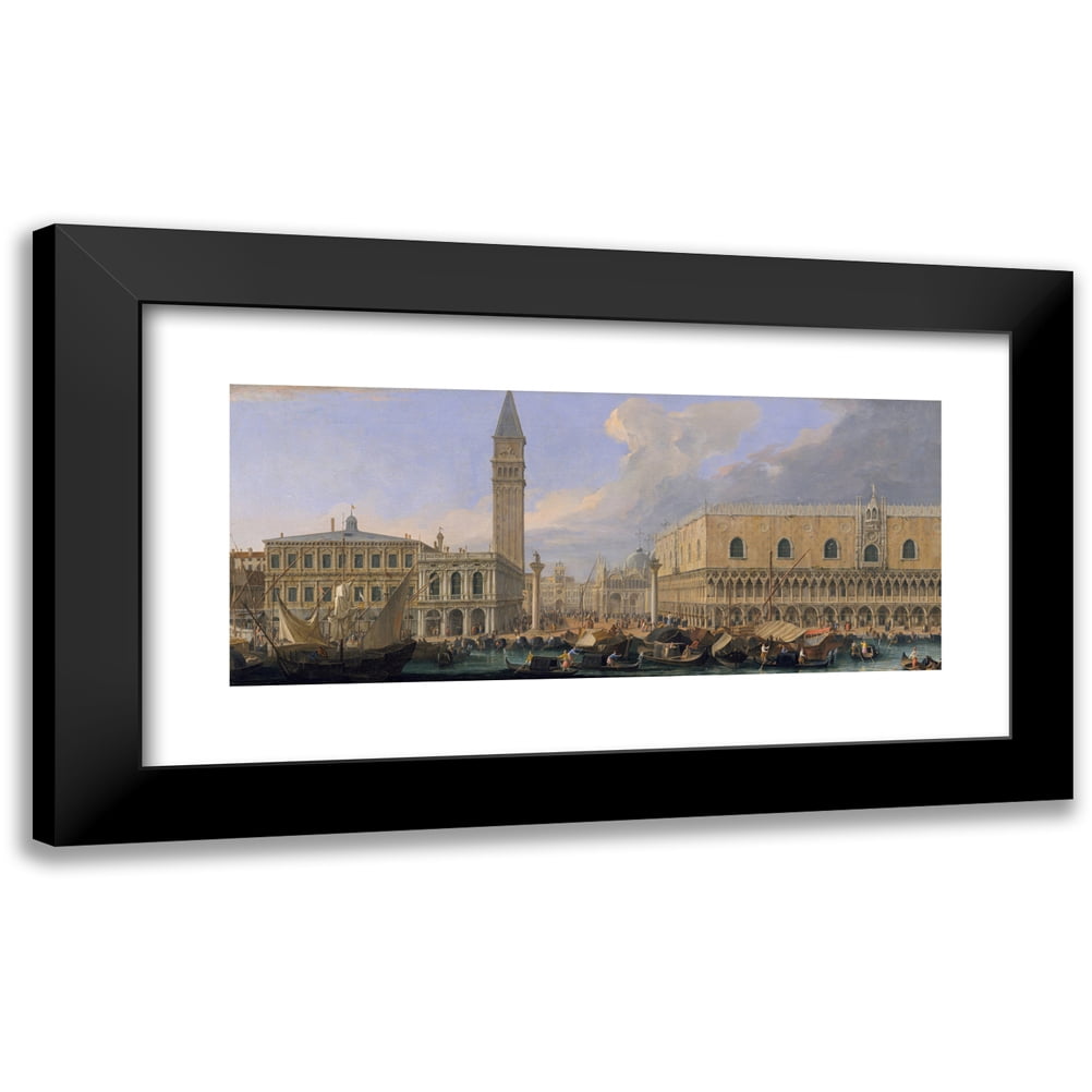 Luca Carlevarijs 14x8 Black Modern Framed Museum Art Print Titled - The ...