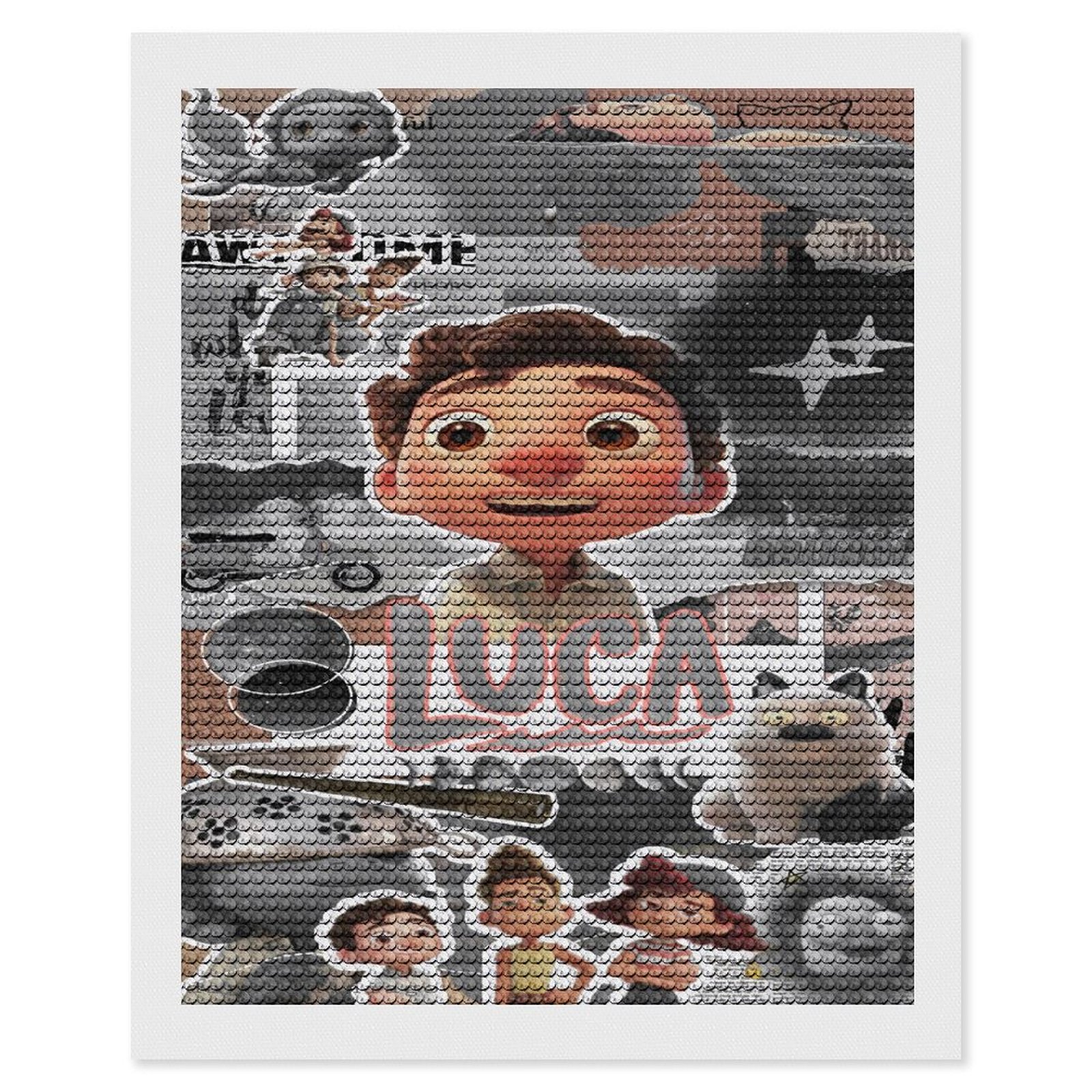 Luc Diamond Art Kits DIY 5D Anime Painting by Number Kits Full Drills ...