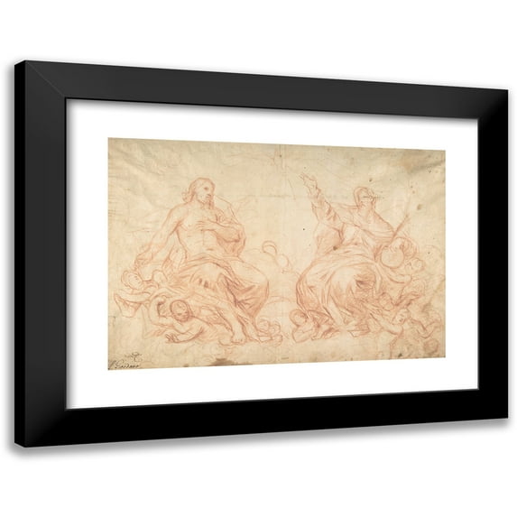 Luca Giordano 14x11 Black Modern Framed Museum Art Print Titled - The ...