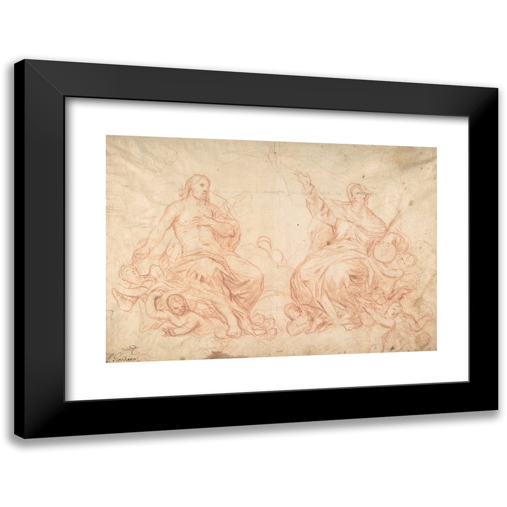 Luca Giordano 18x14 Black Modern Framed Museum Art Print Titled - The ...