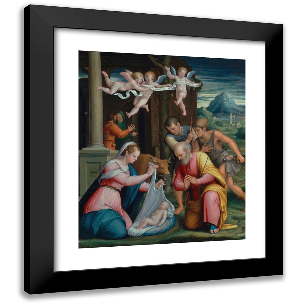 Luca Longhi 12x14 Black Modern Framed Museum Art Print Titled - The ...