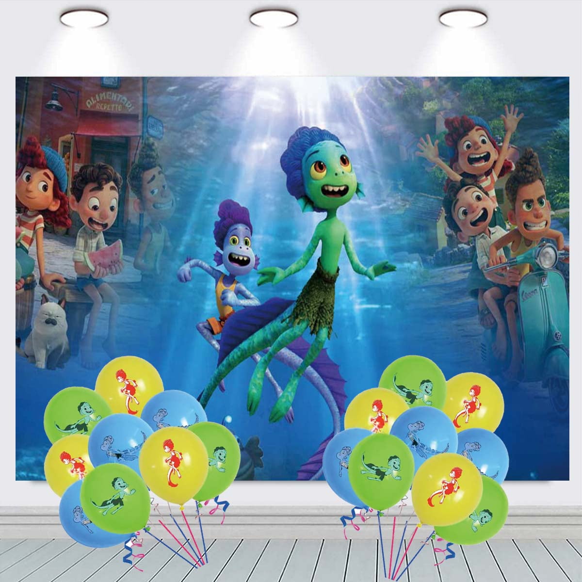 Luca Party Decorations Backdrop Banner Balloons Taspestry Wall Decor ...