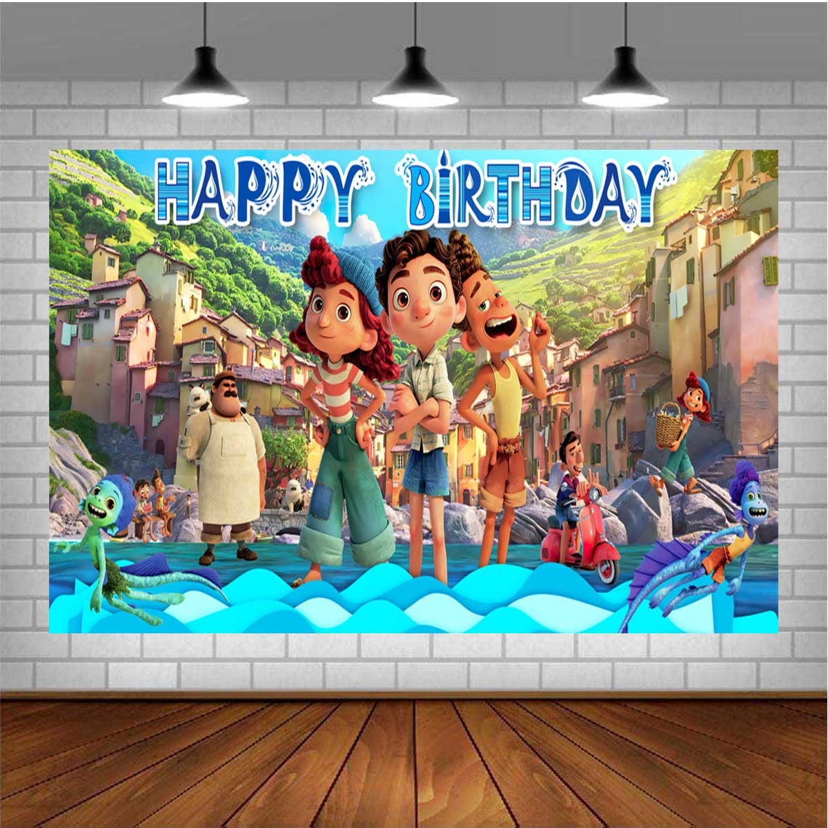 Luca Party Supplies Background Backdrop Taspestry Banner Post Decor ...