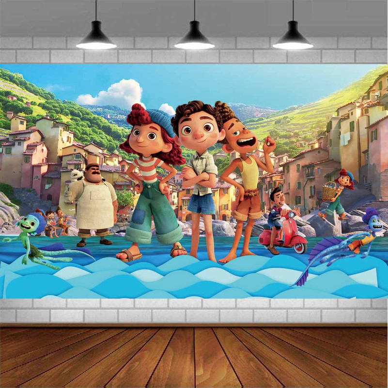 Luca Party Supplies Background Backdrop Taspestry Banner Post Decor ...