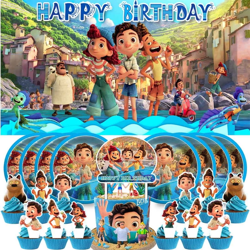 Luca Party Supplies Birthday Decorations Plates Banner Kids Cake ...
