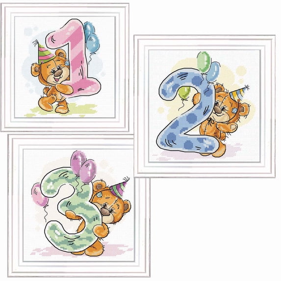 Luca-S The Number 123 Counted Cross-Stitch Kit - Walmart.com