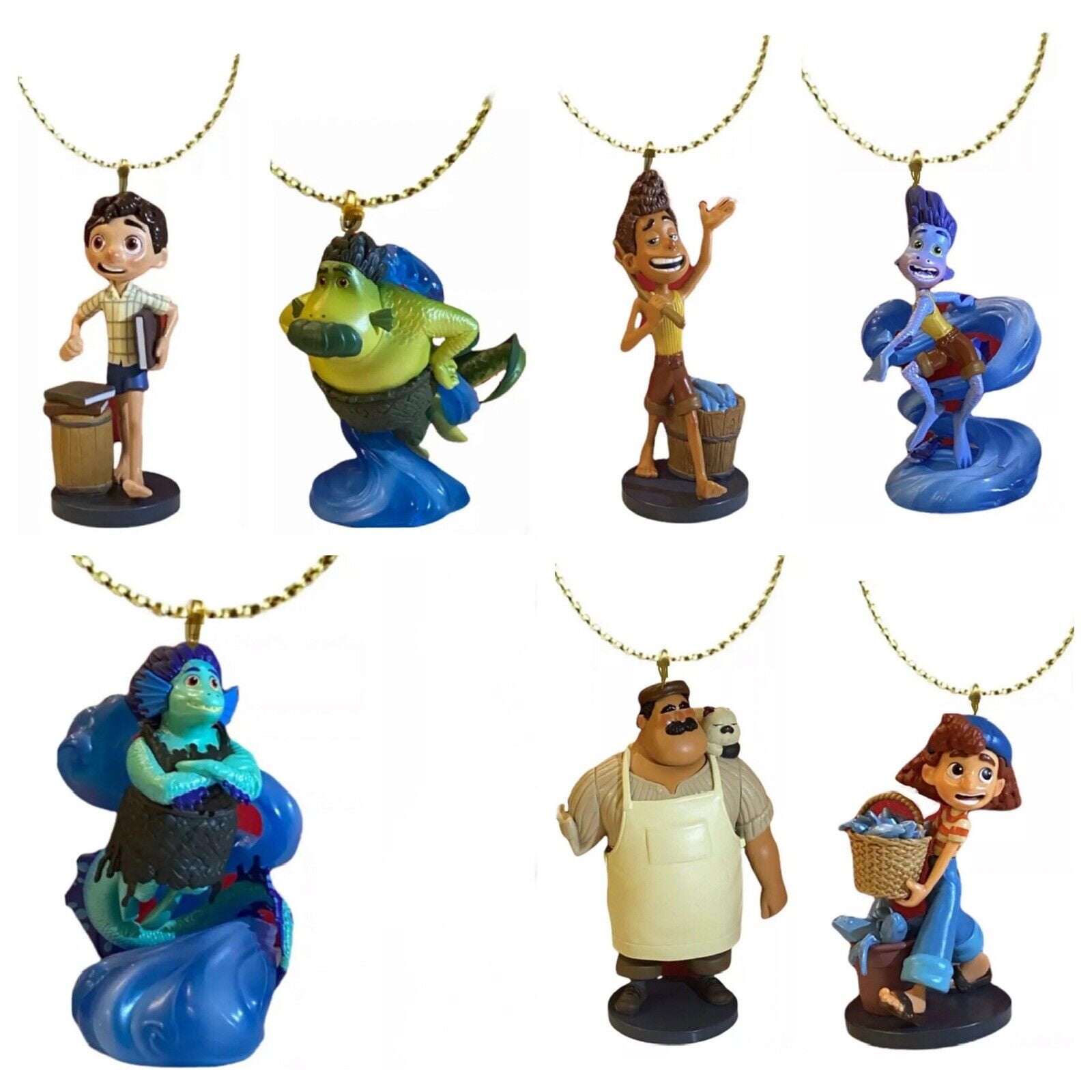 Luca Sea Monster 7 Ornament Figures Alberto Giulia Massimo Lorenzo ...