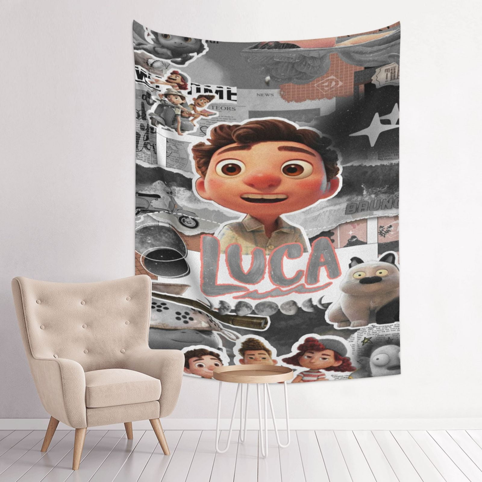 Luc Tapestry Anime Poster Large Background Wall Art Bedroom Wall Decor ...