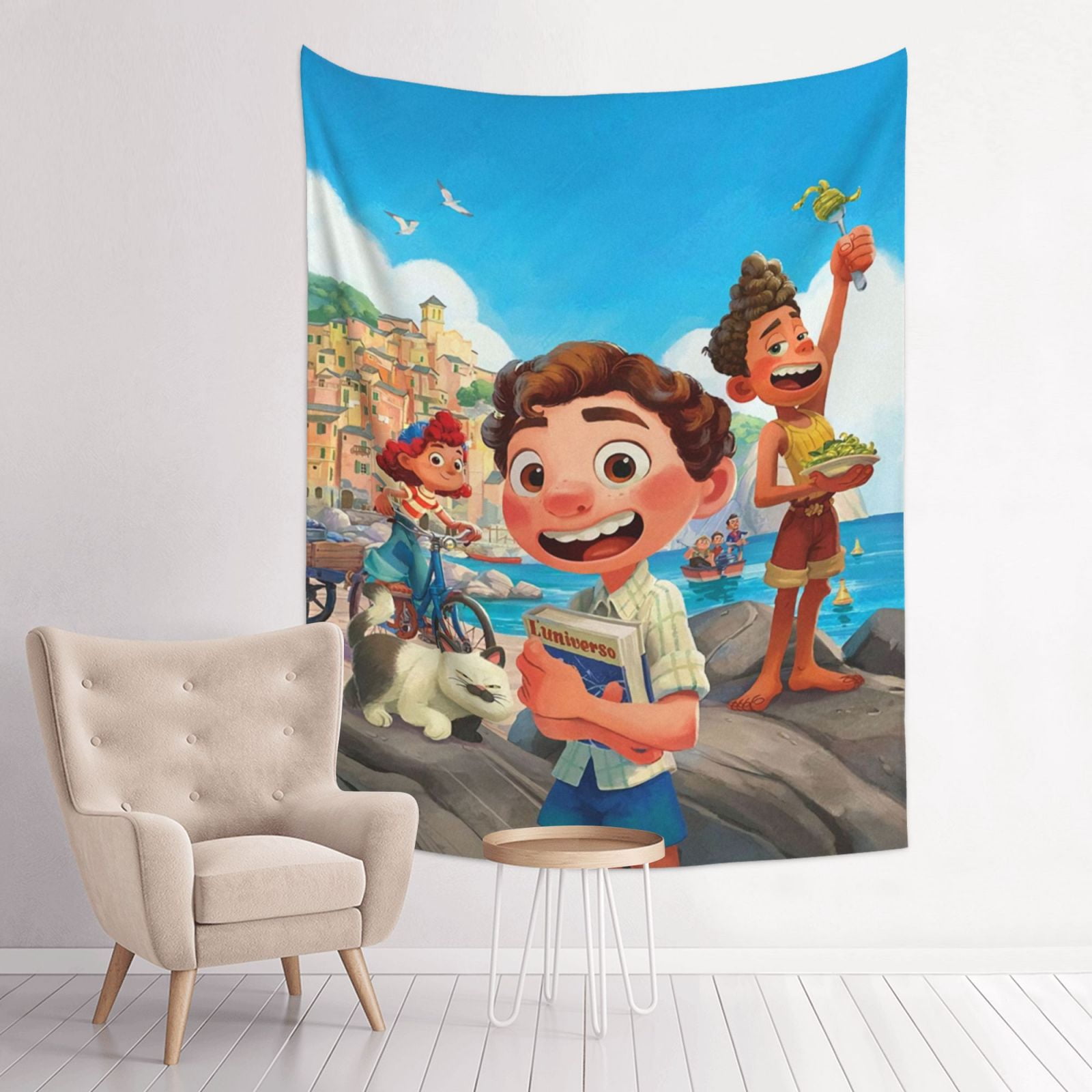 Luc Tapestry Anime Poster Large Background Wall Art Bedroom Wall Decor ...