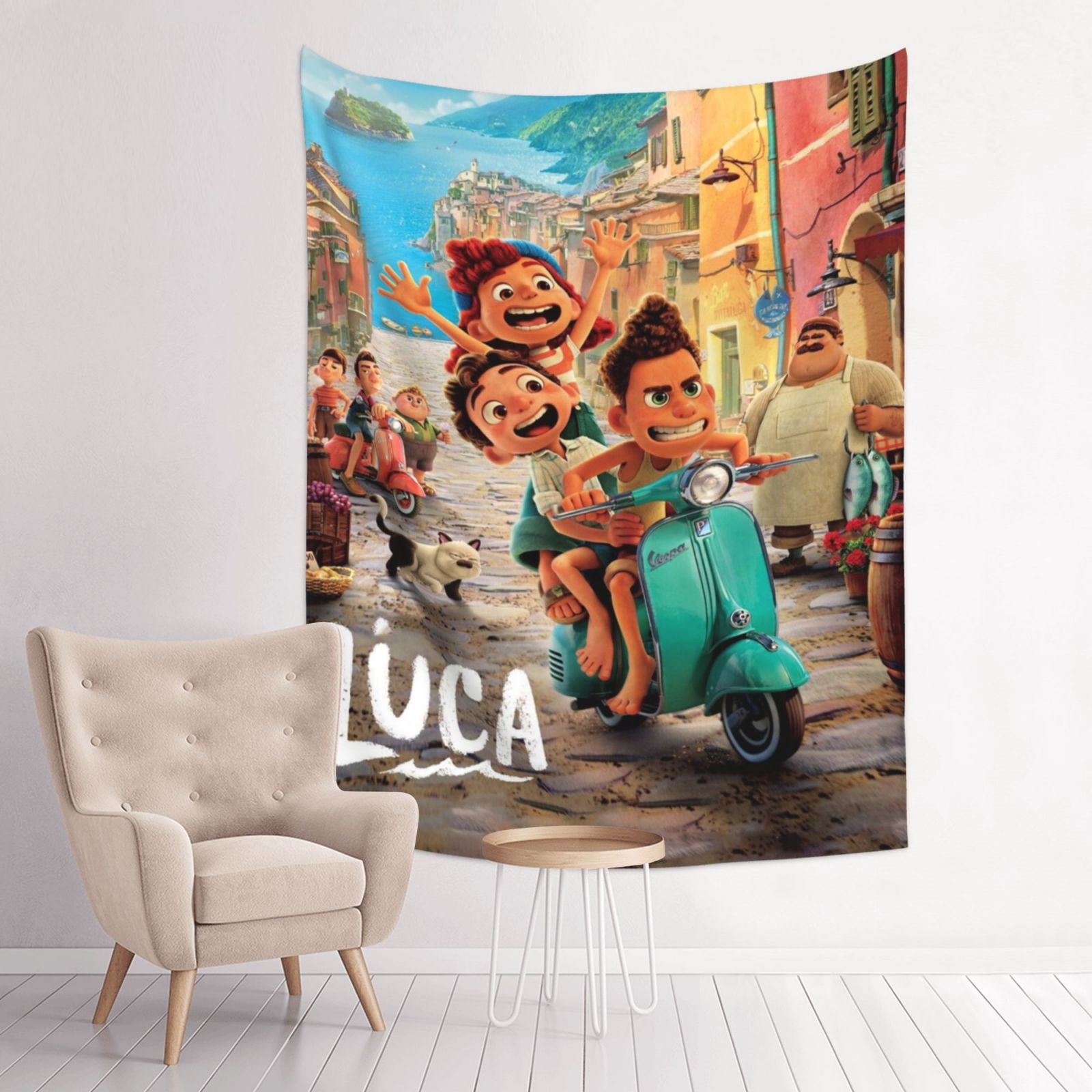 Luc Tapestry Anime Poster Large Background Wall Art Bedroom Wall Decor ...