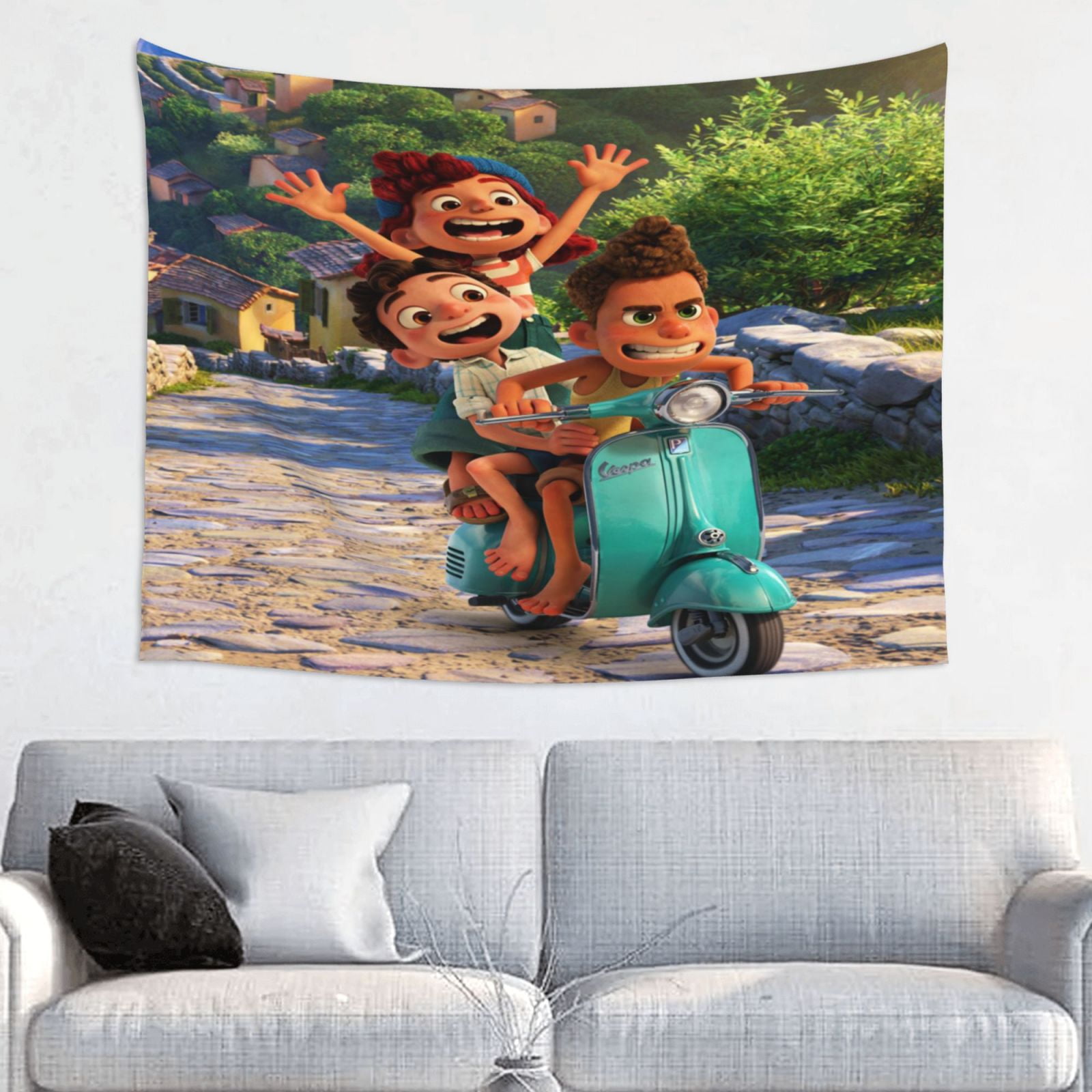 Luc Tapestry Anime Poster Large Background Wall Art Bedroom Wall Decor ...