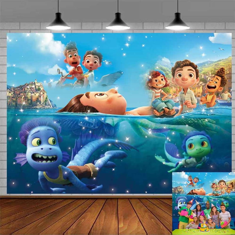 Luca Wild and Free Backdrop Banner Party Supplies Poster Movie Theme ...