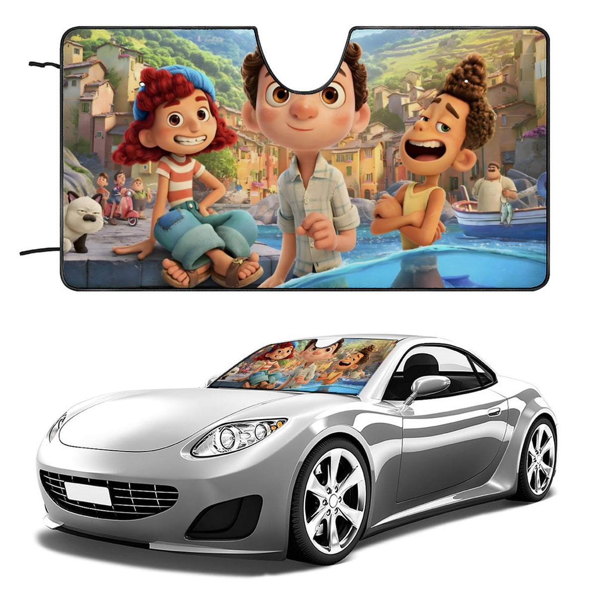 Luca-theme Windshield Sun Shade Front Protector Folding Car Sun Visor ...