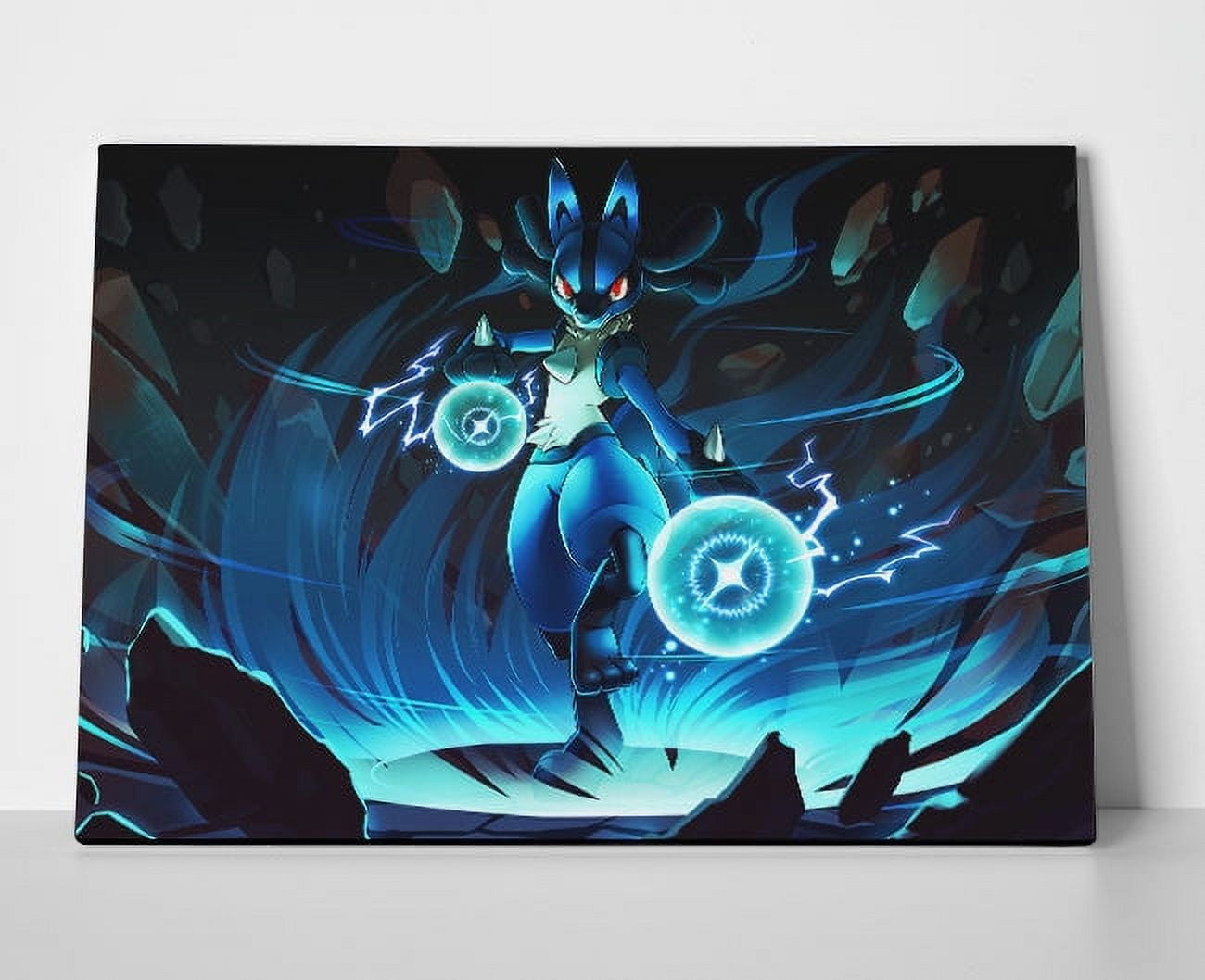 Lucario Pokemon Poster or Wrapped Canvas - Walmart.com