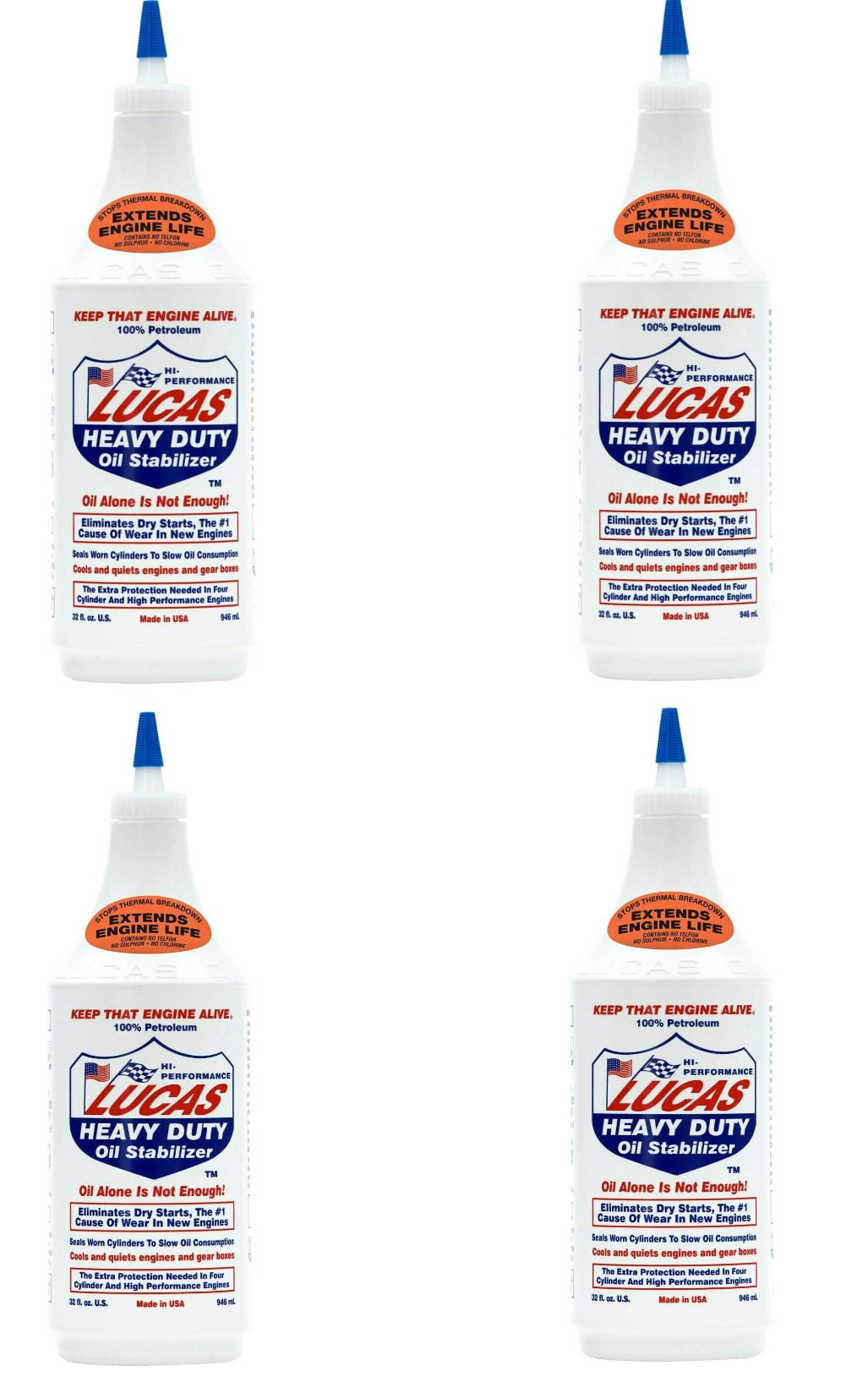 Lucas 10001 Heavy Duty Oil Stabilizer 1 Quart | 0.94 Liter - 32oz ...