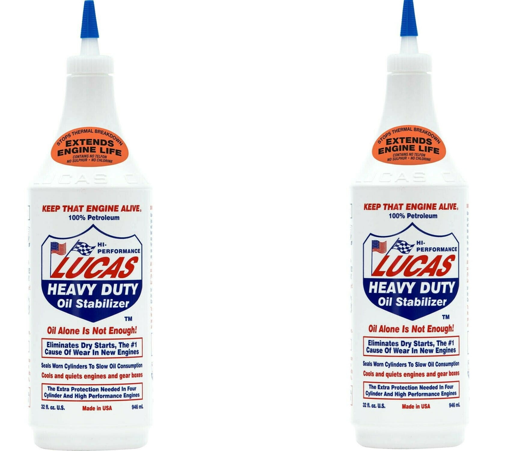 Lucas 10001 Heavy Duty Oil Stabilizer 1 Quart | 0.94 Liter Pack Of (2 ...