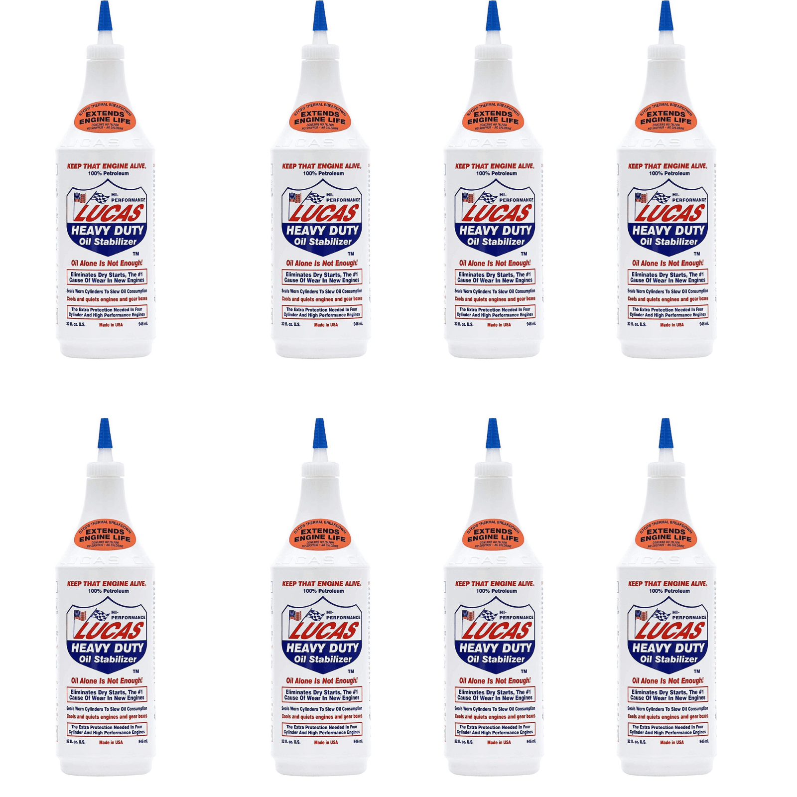 Lucas 10001 Heavy Duty Oil Stabilizer Liter Pack Of 8 - Walmart.com