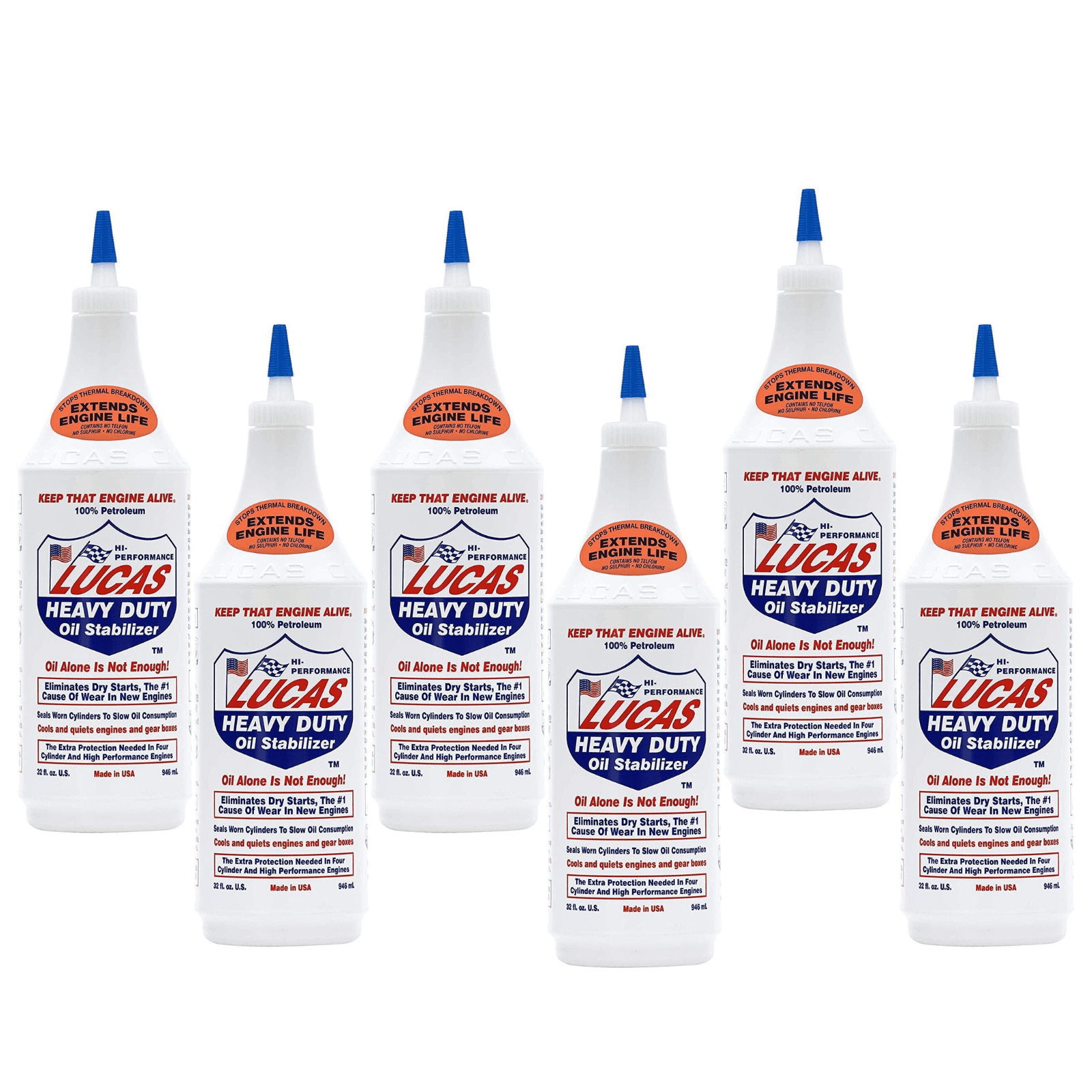 Lucas 10001 Heavy Duty Oil Stabilizer Pack of 6 - Walmart.com