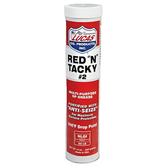 Lucas Oil 10005 Red N Tacky EP Grease - 14oz, Multipurpose, Pack of 10 ...