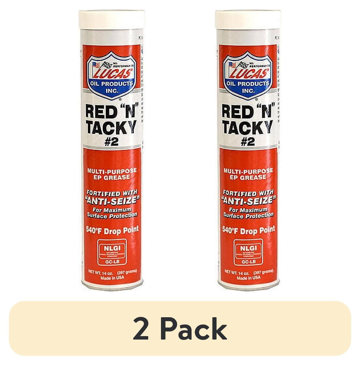 (2 pack) Lucas 10005 Multi-Purpose Red N Tacky EP Grease - 14 Ounce ...