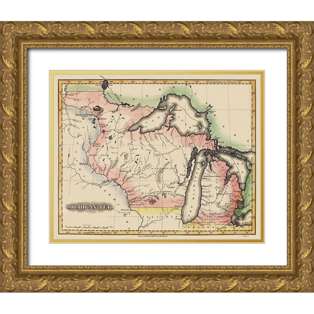 Lucas 14x12 Gold Ornate Wood Framed with Double Matting Museum Art ...