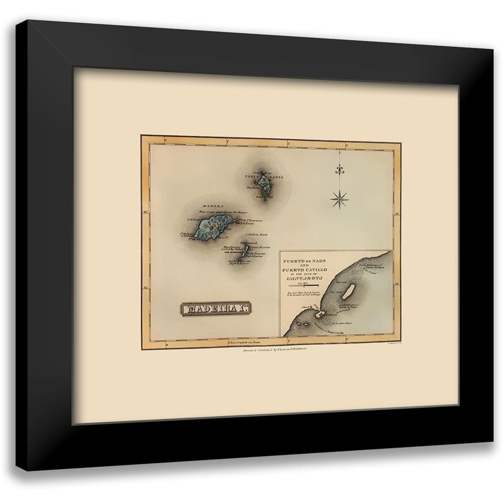 Lucas 17x15 Black Modern Framed Museum Art Print Titled - Iberian ...