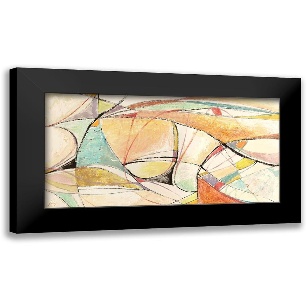 Lucas 24x14 Black Modern Framed Museum Art Print Titled - Note musicali ...
