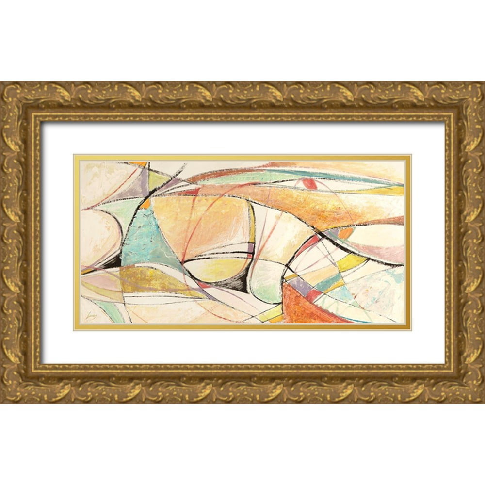Lucas 24x14 Gold Ornate Wood Framed with Double Matting Museum Art ...