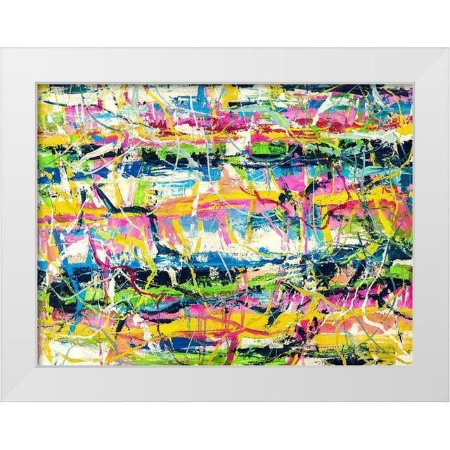 Lucas 24x19 White Modern Wood Framed Museum Art Print Titled - Rio - Walmart.com