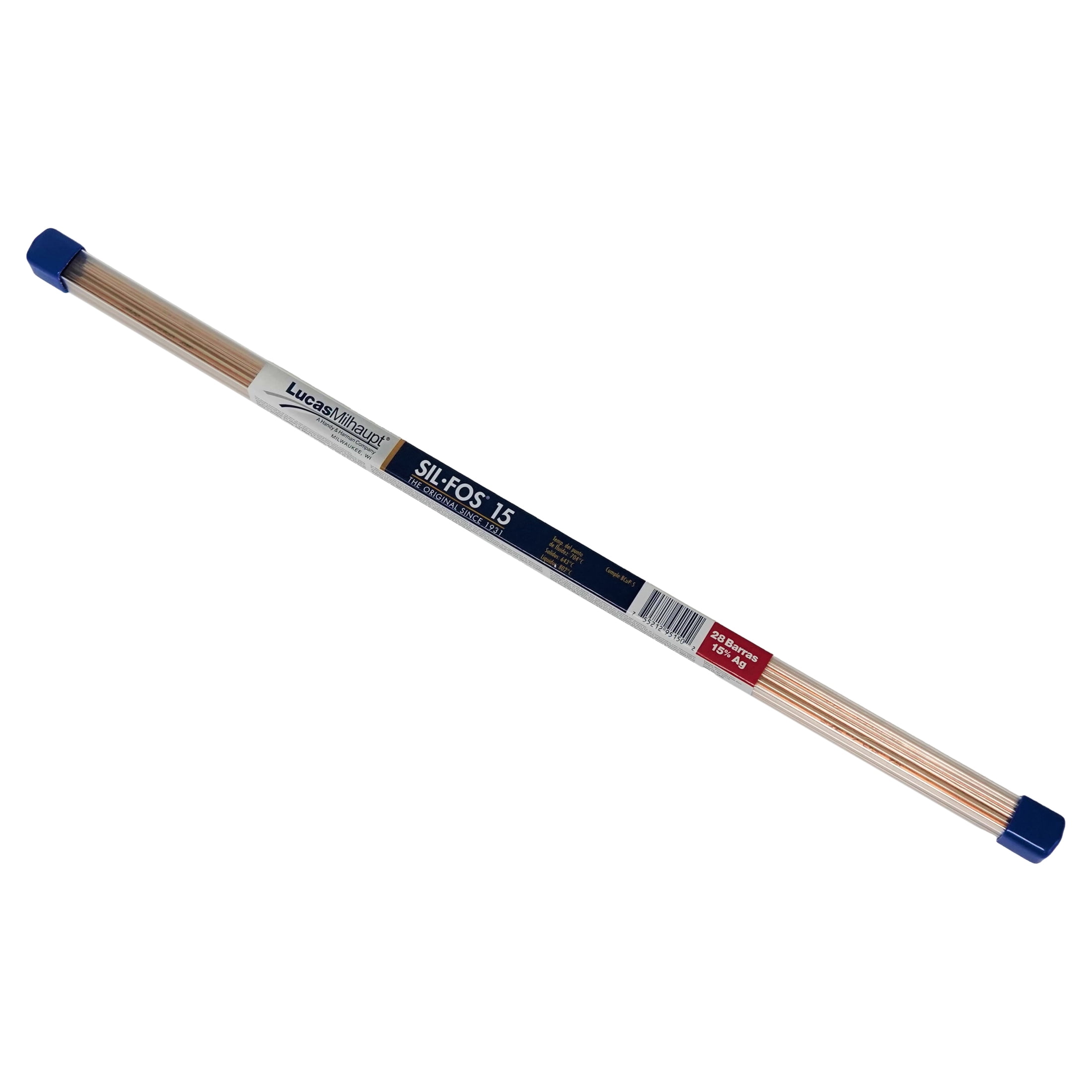 Lucas Milhaupt Sil Fos Silvaloy 15% Silver Solder 28 Rods, 1 pound ...