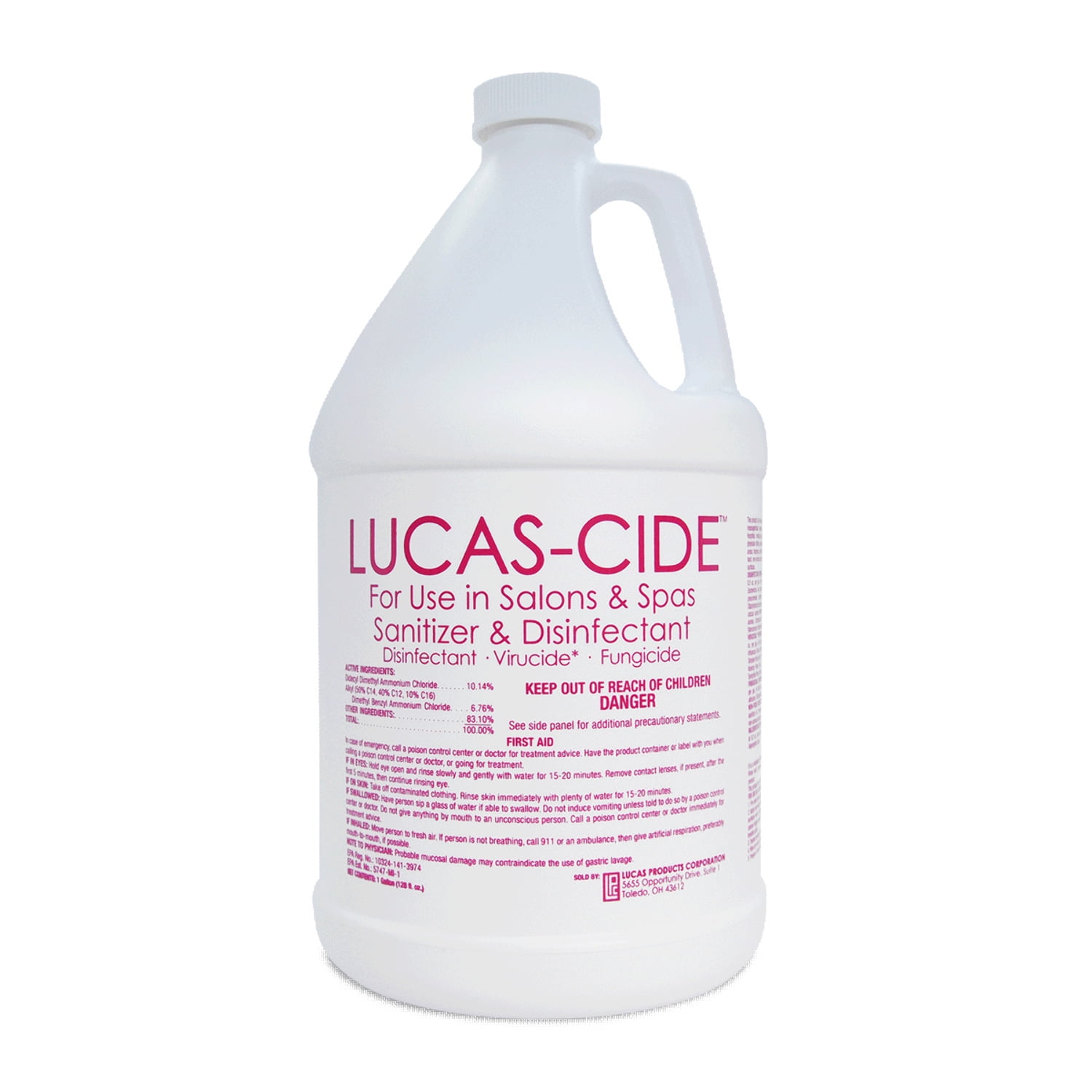 LUCAS-CIDE Salon and Spa Disinfectant Multipurpose Surface Sanitizer ...