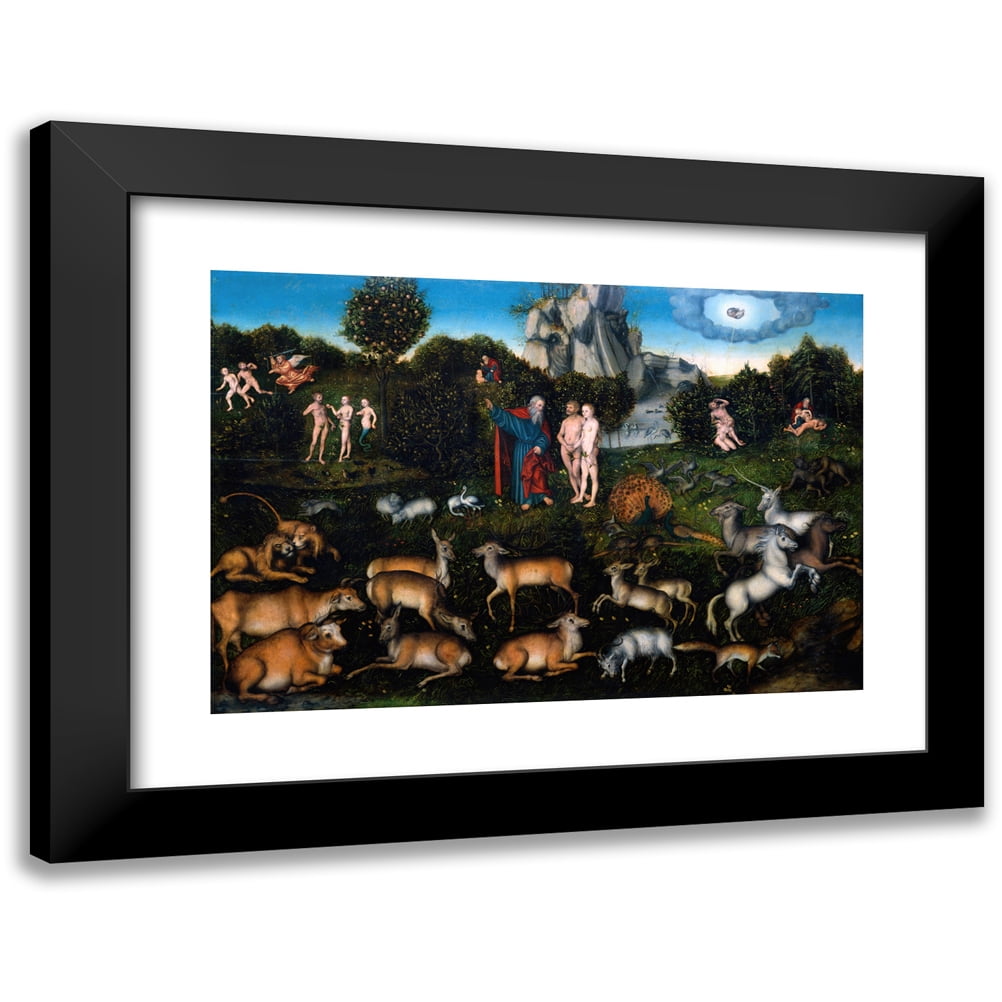 Lucas Cranach the Elder 14x11 Black Modern Framed Museum Art Print ...