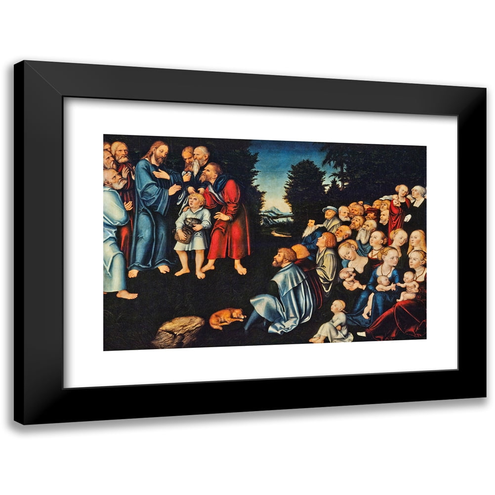 Lucas Cranach the Elder 14x11 Black Modern Framed Museum Art Print ...