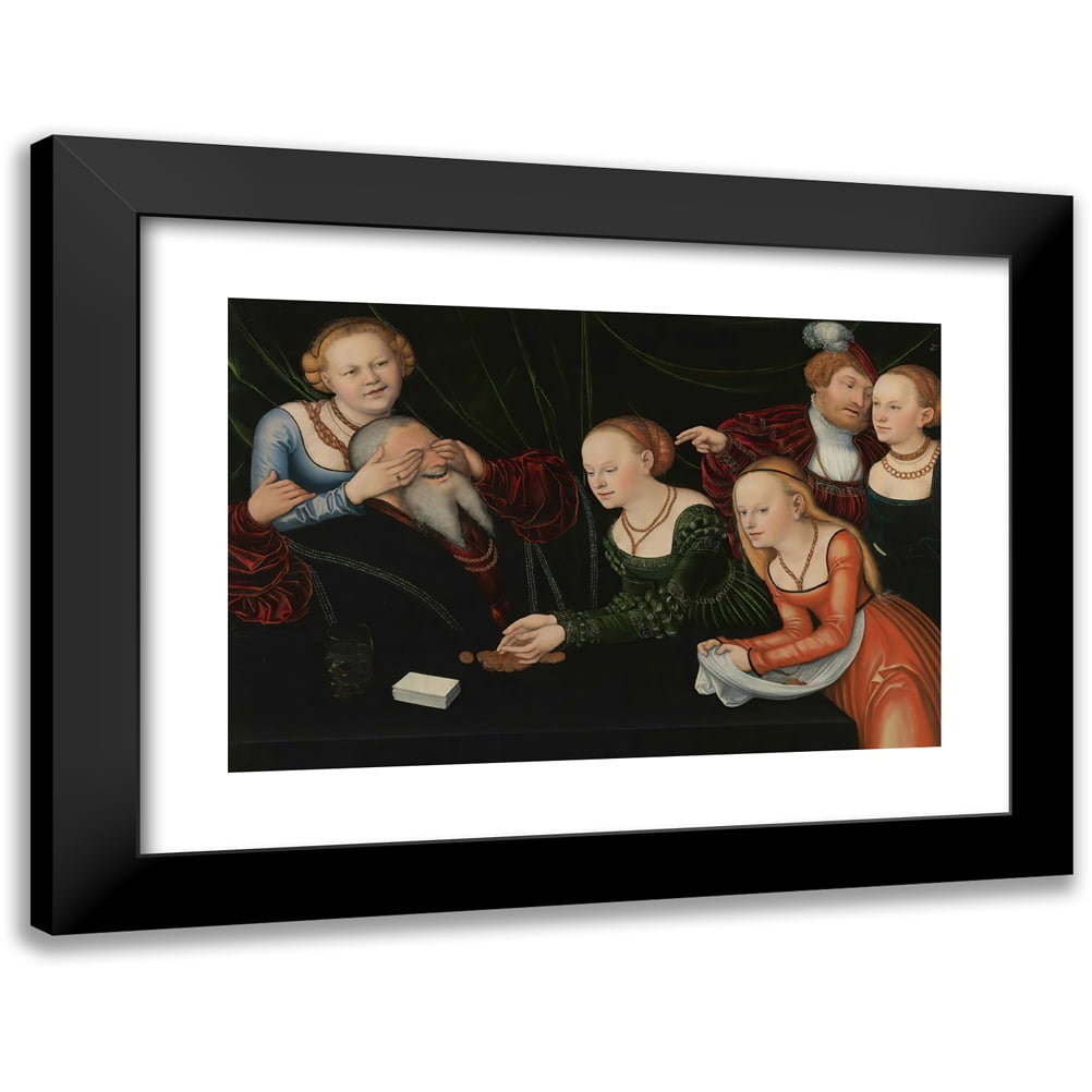 Lucas Cranach the Elder 18x13 Black Modern Framed Museum Art Print ...