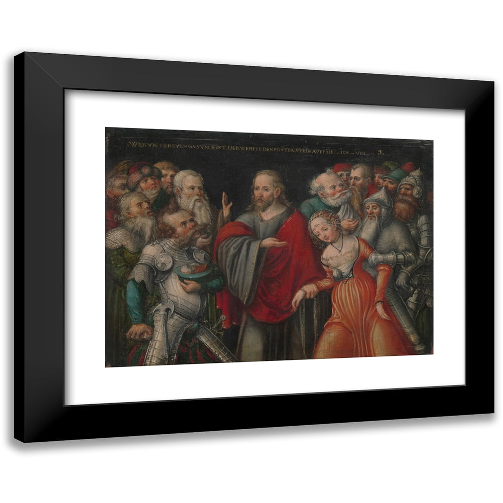 Lucas Cranach the Younger 14x11 Black Modern Framed Museum Art Print ...