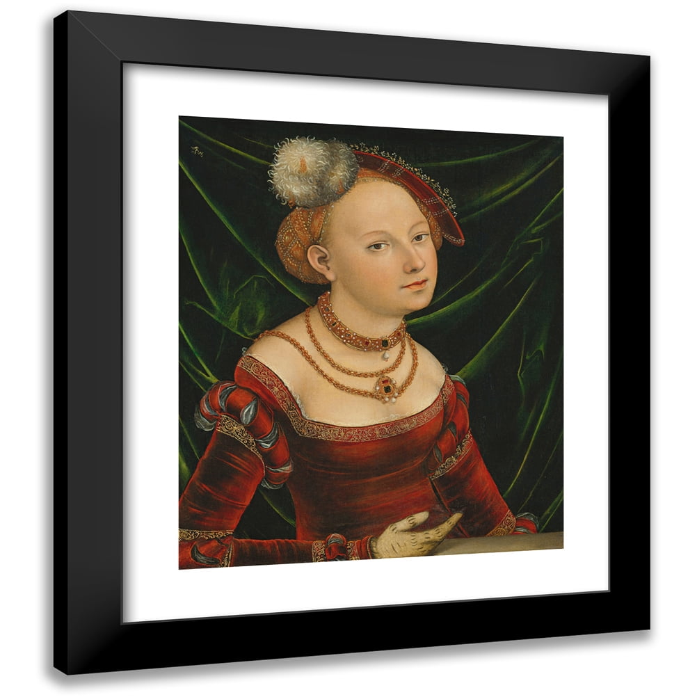 Lucas Cranach the Younger 15x17 Black Modern Framed Museum Art Print ...