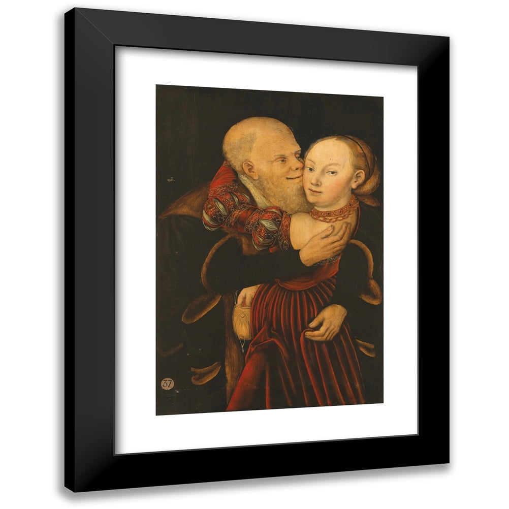 Lucas Cranach the Younger 17x24 Black Modern Framed Museum Art Print ...