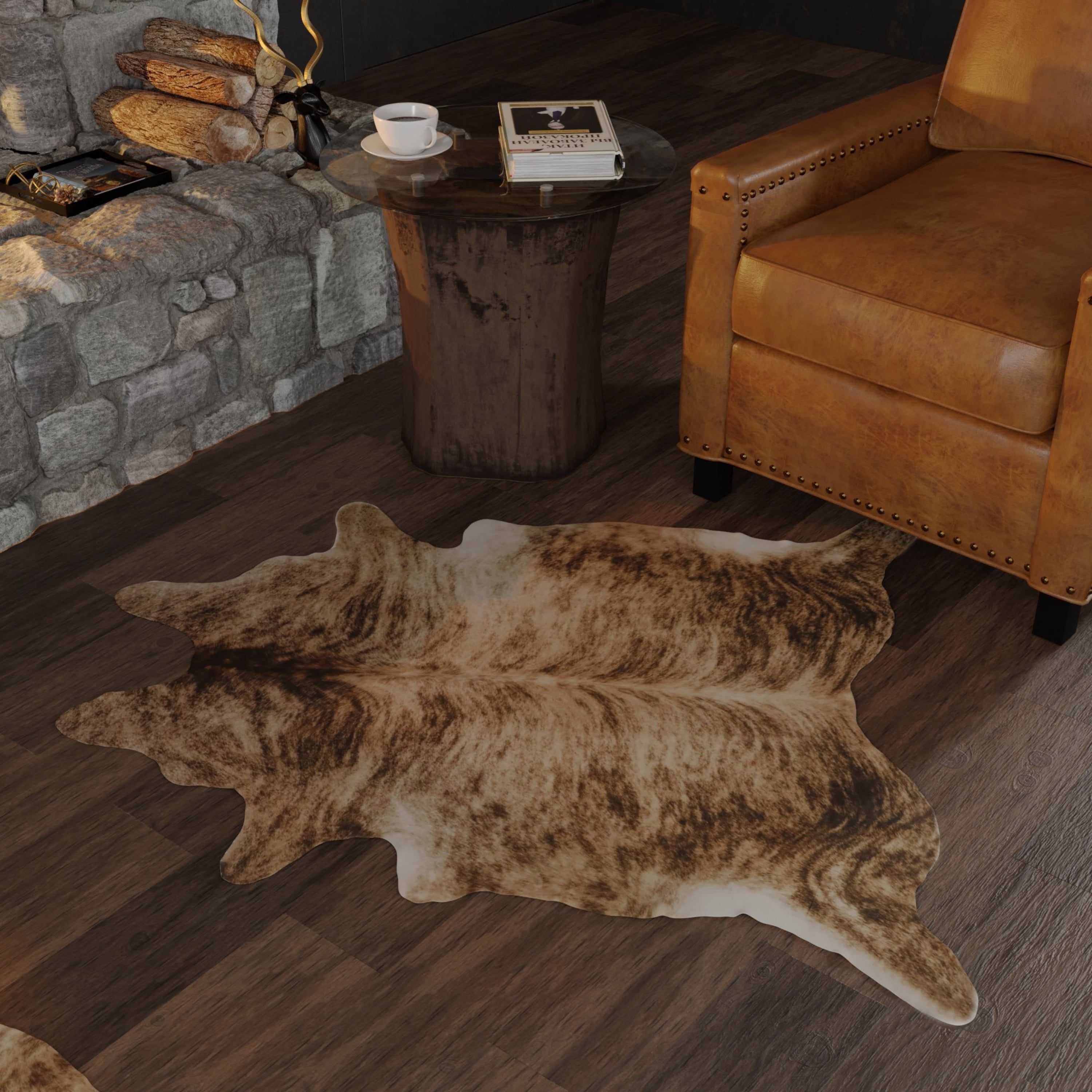 Lucas Faux Cowhide Accent Rugs - Walmart.com