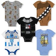 Star Wars The Child Darth Vader Stormtrooper Infant Baby Boys 5 Pack ...