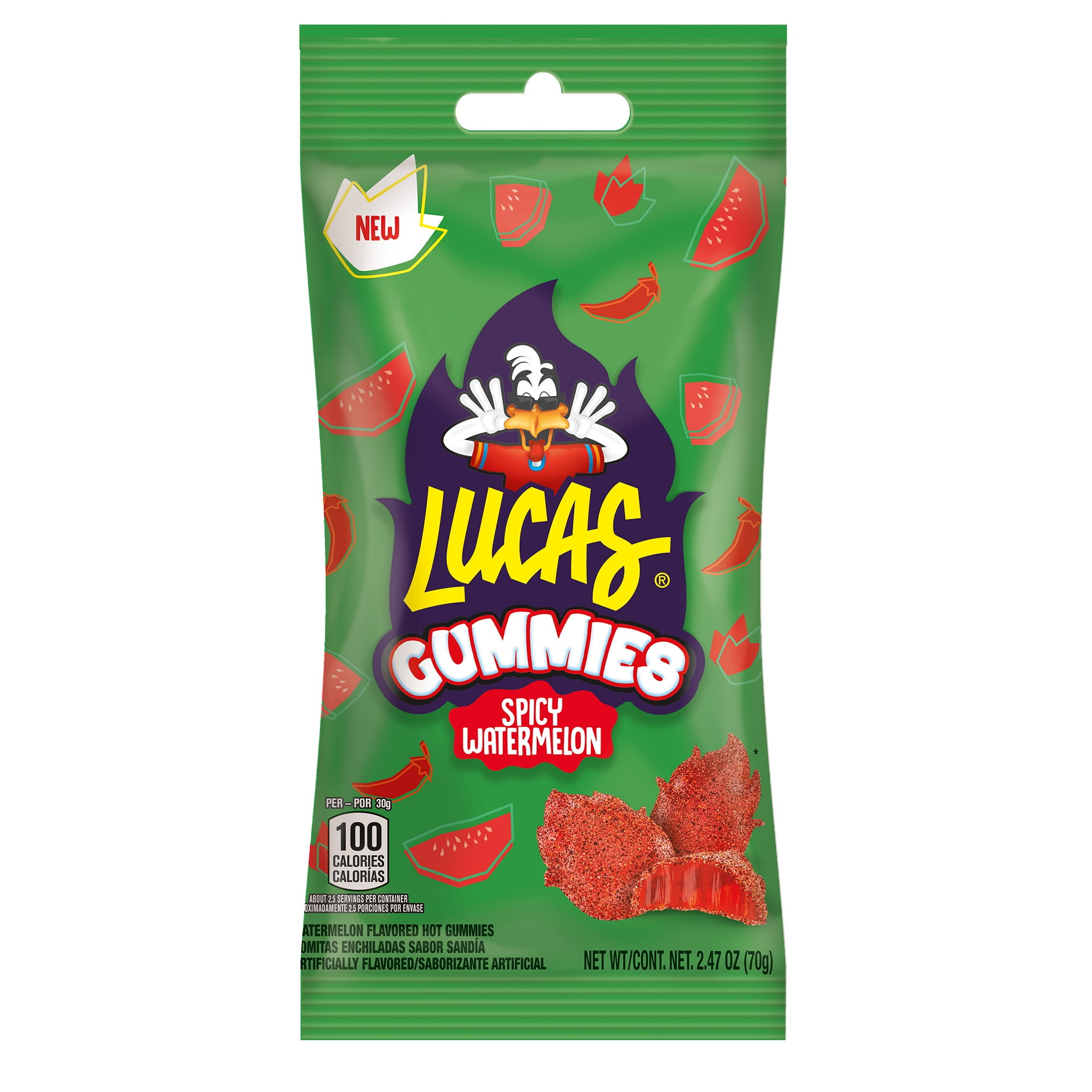 Lucas Gummies Watermelon Flavor, 2.47 oz - Walmart.com